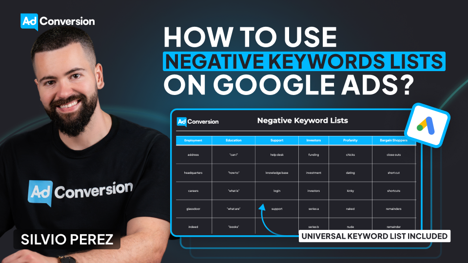 List Of 101 Negative Keywords For AdWords